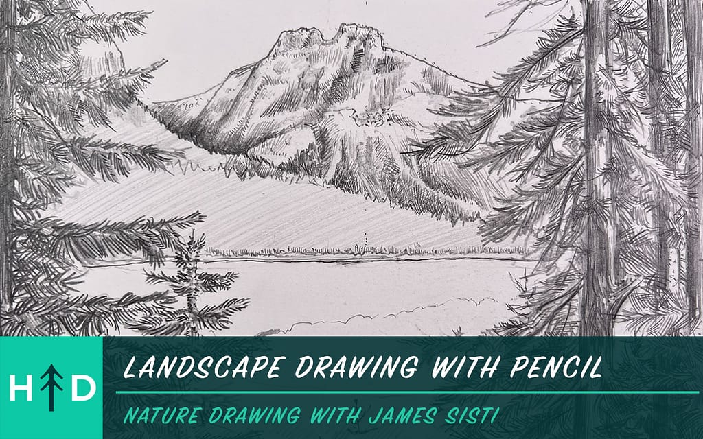 how to draw a natural landscape step by step