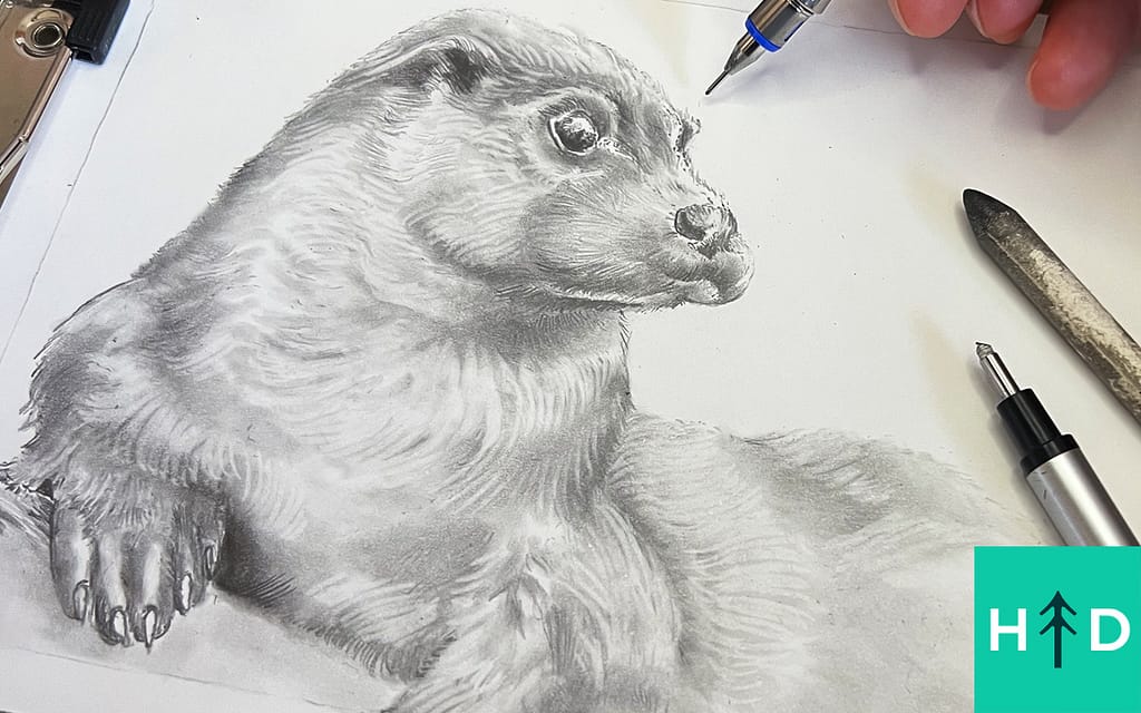 How to Draw Otters - Hike And Draw