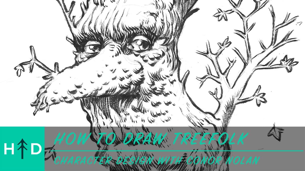 How to Draw Treefolk with Conor Nolan - Hike And Draw